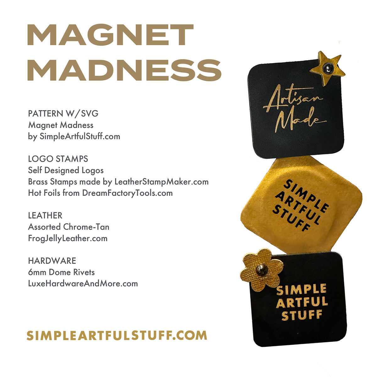 MAGNET MADNESS - Pattern AddOn-Squares (PDF & SVG) – Simple Artful Stuff